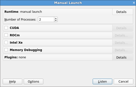 Manual launch of multi-process non-MPI programs — Linaro Forge 24.1.1 documentation